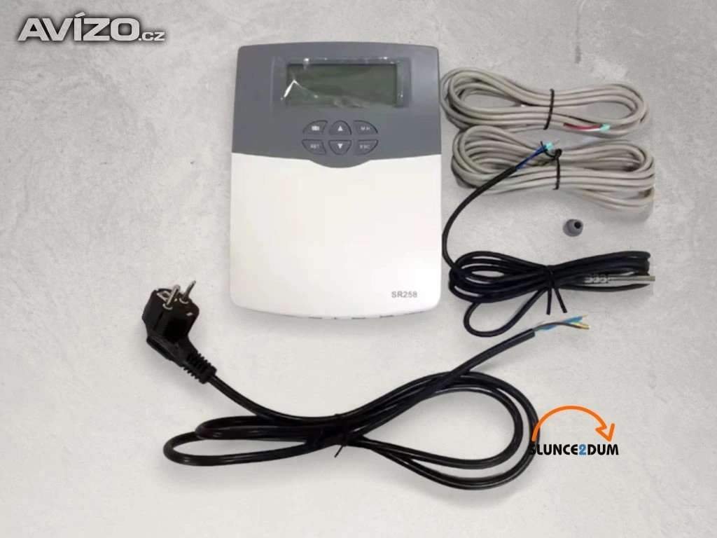 Inteligentní regulátor solárního ohřevu vody PLC SR258 - Jindřichův Hradec